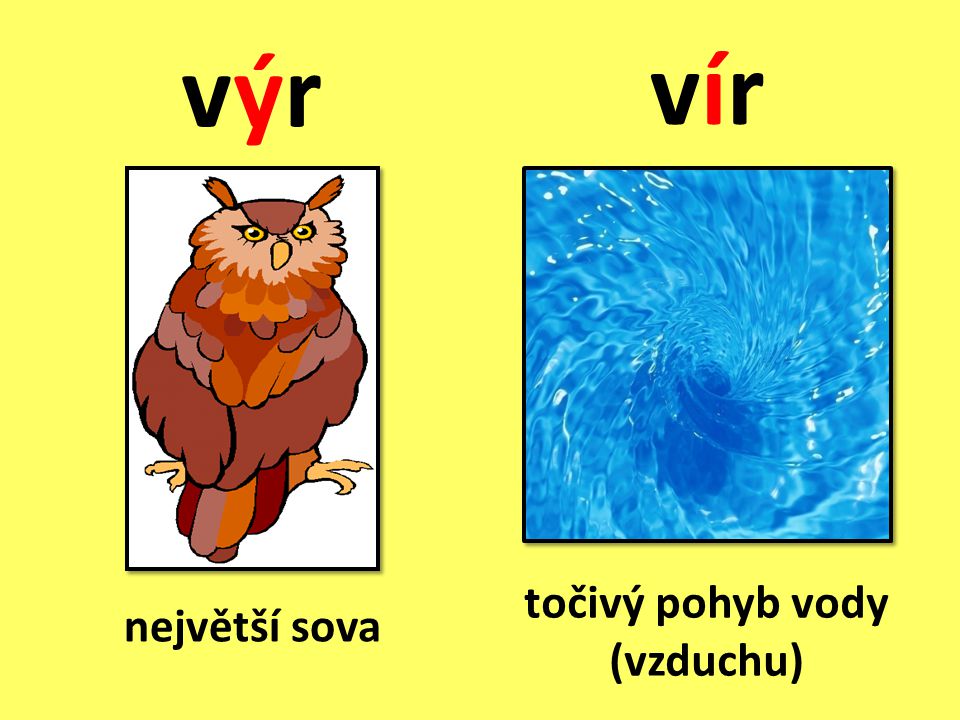 Výr - vír - vířivka. Asi se nechcete koupat se sovami. :: Chudák čeština